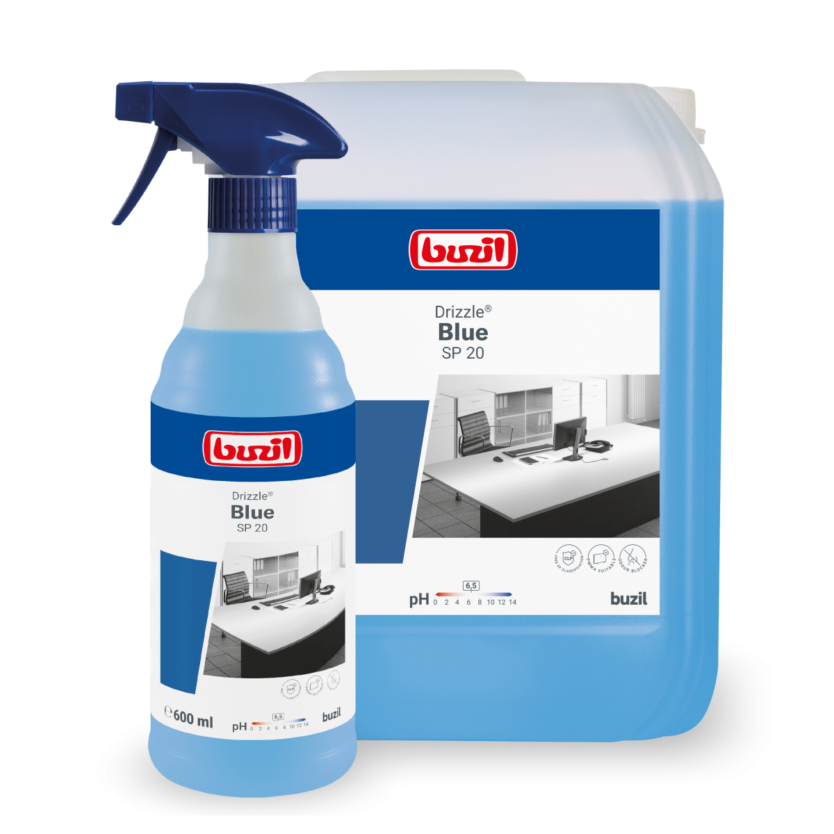 SP20 Buzil Drizzle Blue Gotowy do użycia uniwersalny środek do mycia ...